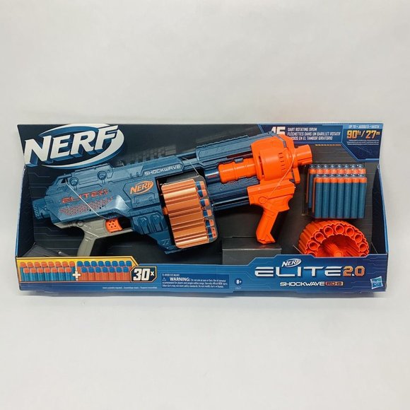 Nerf | Toys | Nerf Elite 2 Shockwave Rd5 Blaster Brand New In Box Toy ...